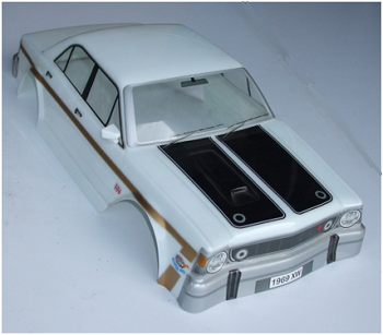 1:10 Diamond White Ford Falcon XY GTHO PHASE III - Body Shell ...