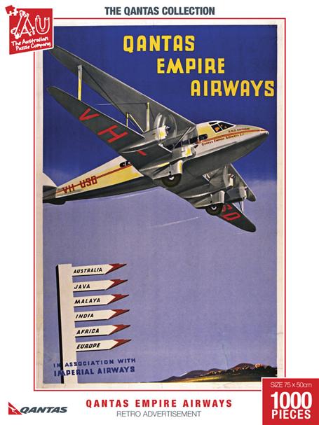 Qantas Empire Airways Retro Advertisement - Puzzle - Puzzle -The Qanta ...