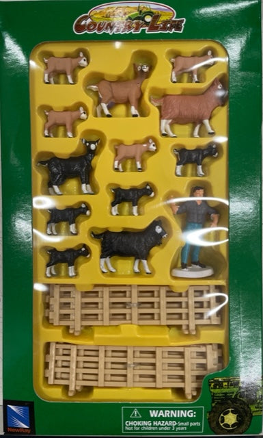1:32 Country Life Farm Accessory Set (Goats black and brown ...