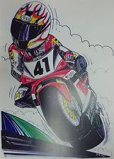 Cartoon Yamaha R7 #41 Noriyuki Haga A3 Poster – Exclusive Collectables